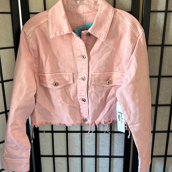 Celebrity Pink | Jackets & Coats | New Cropped Pink Jean Jacket | Poshmark
